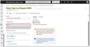 Risky Sign-Ins vs Risky Users Conditional Access Policies - TechDocWeb.com