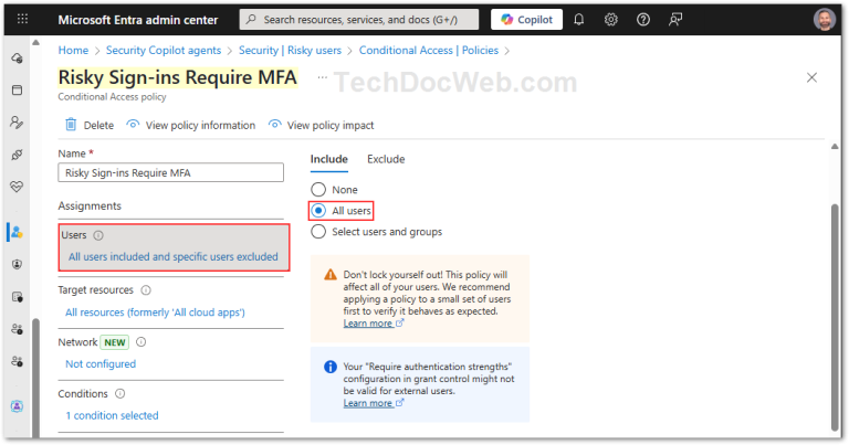 Risky Sign-Ins vs Risky Users Policies in Entra - TechDocWeb.com