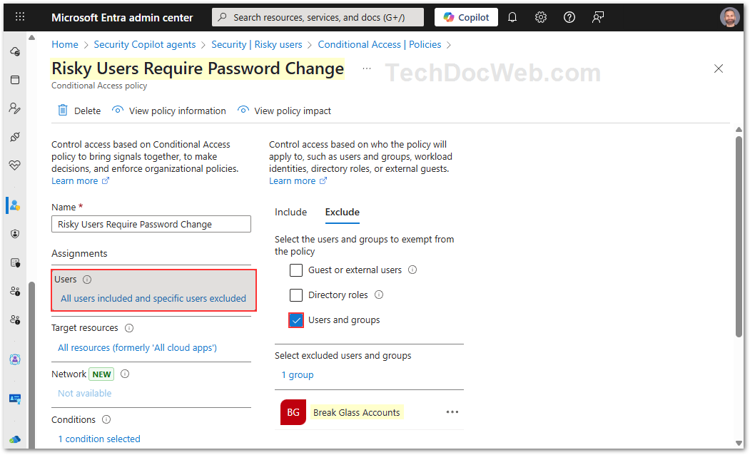 Risky Sign-Ins vs Risky Users Conditional Access Policies - TechDocWeb.com
