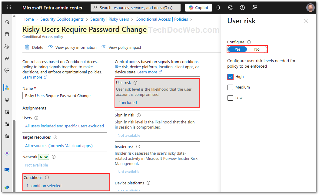 Risky Sign-Ins vs Risky Users Conditional Access Policies - TechDocWeb.com